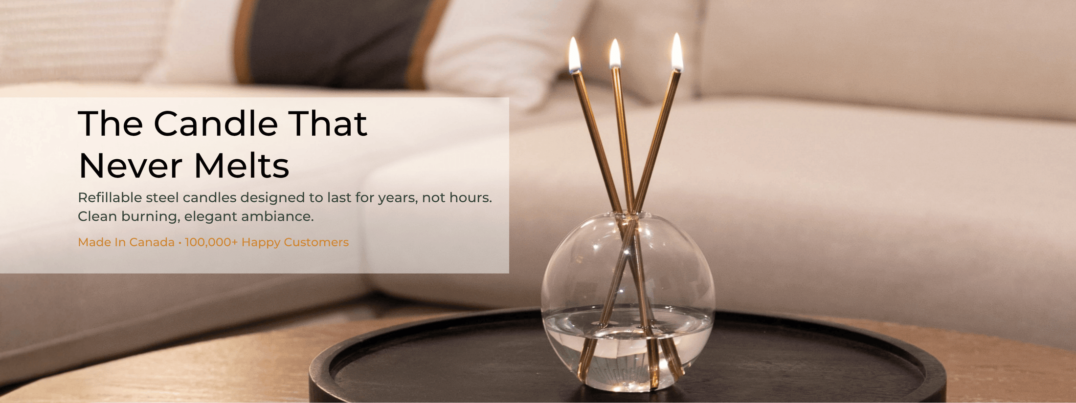 Reusable Steel Candles That Never Melt | Everlasting Candle Co.®