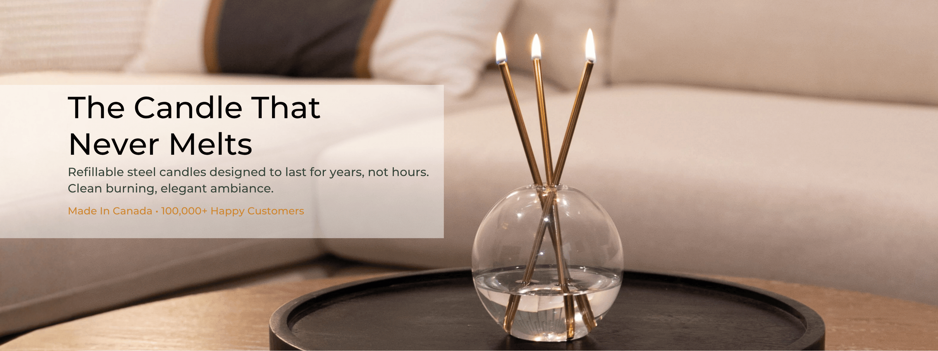 Reusable Steel Candles That Never Melt | Everlasting Candle Co.®