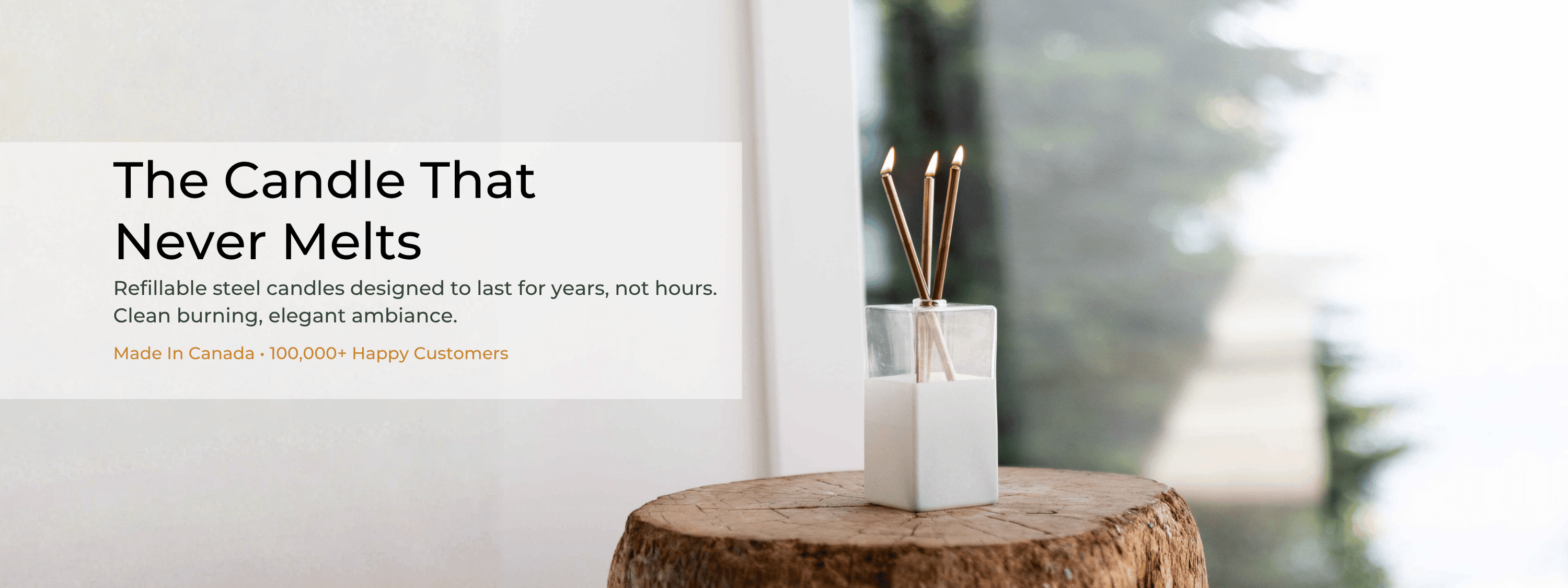 Reusable Steel Candles That Never Melt | Everlasting Candle Co.®